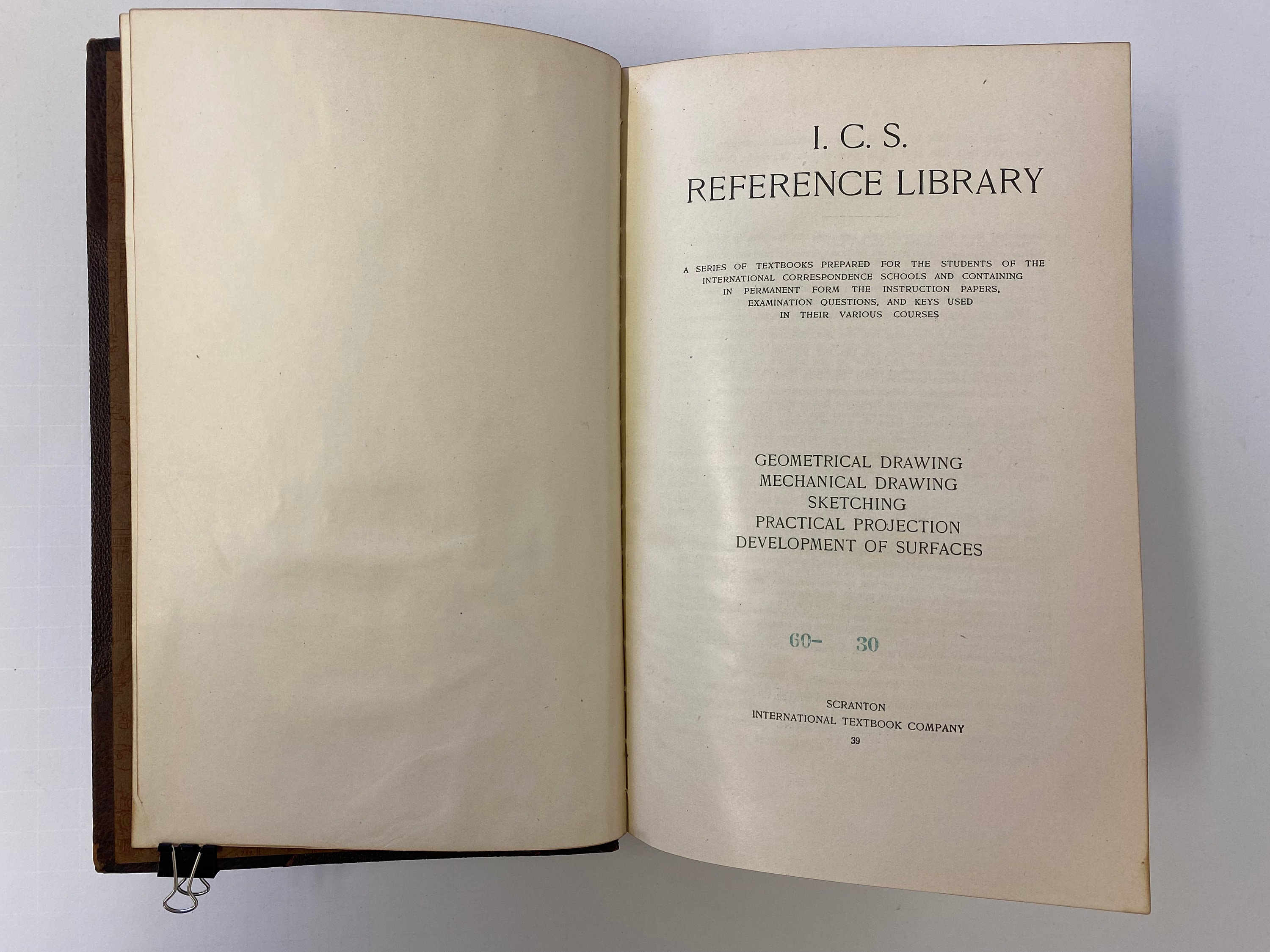 Drawing, ICS Reference Library, Book 39, 1906, Antique Home Study ...