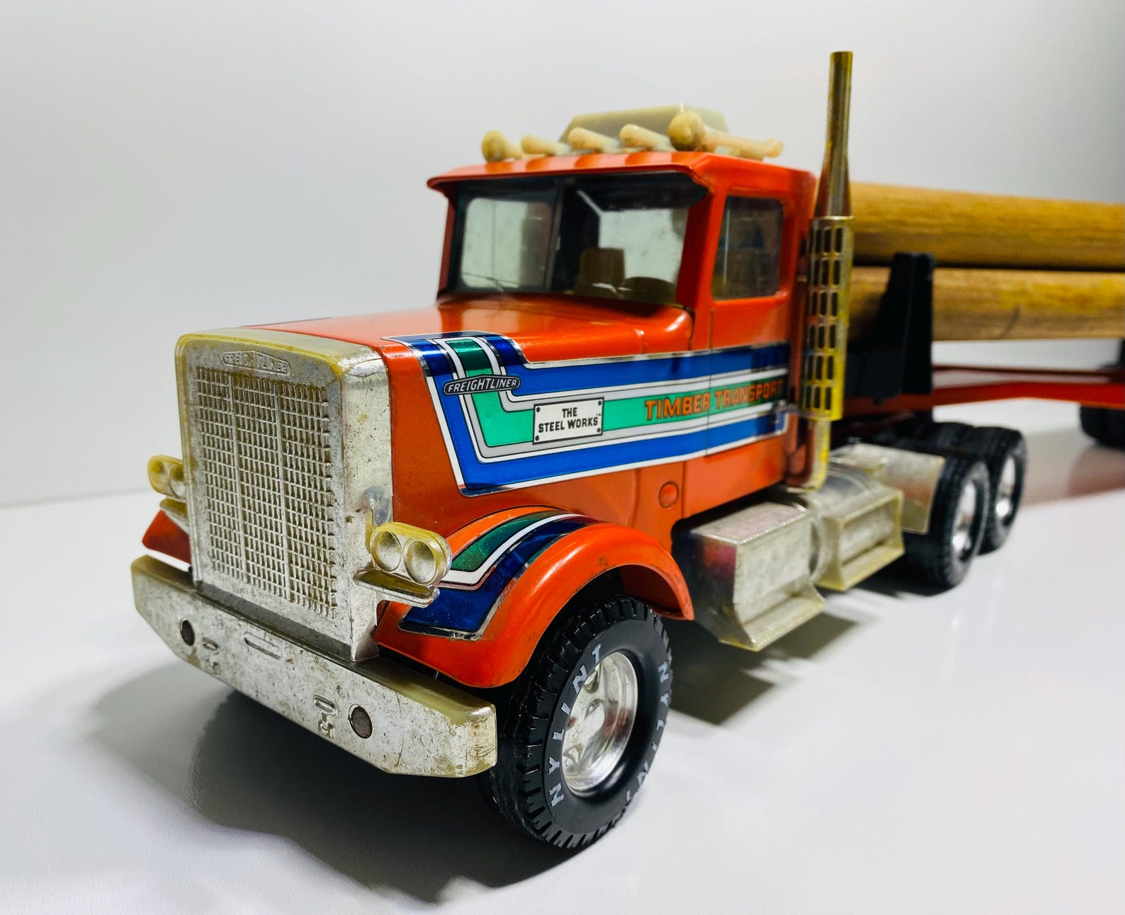 RARE Nylint Timber Transport Timberland Express, Pressed Steel Vintage ...
