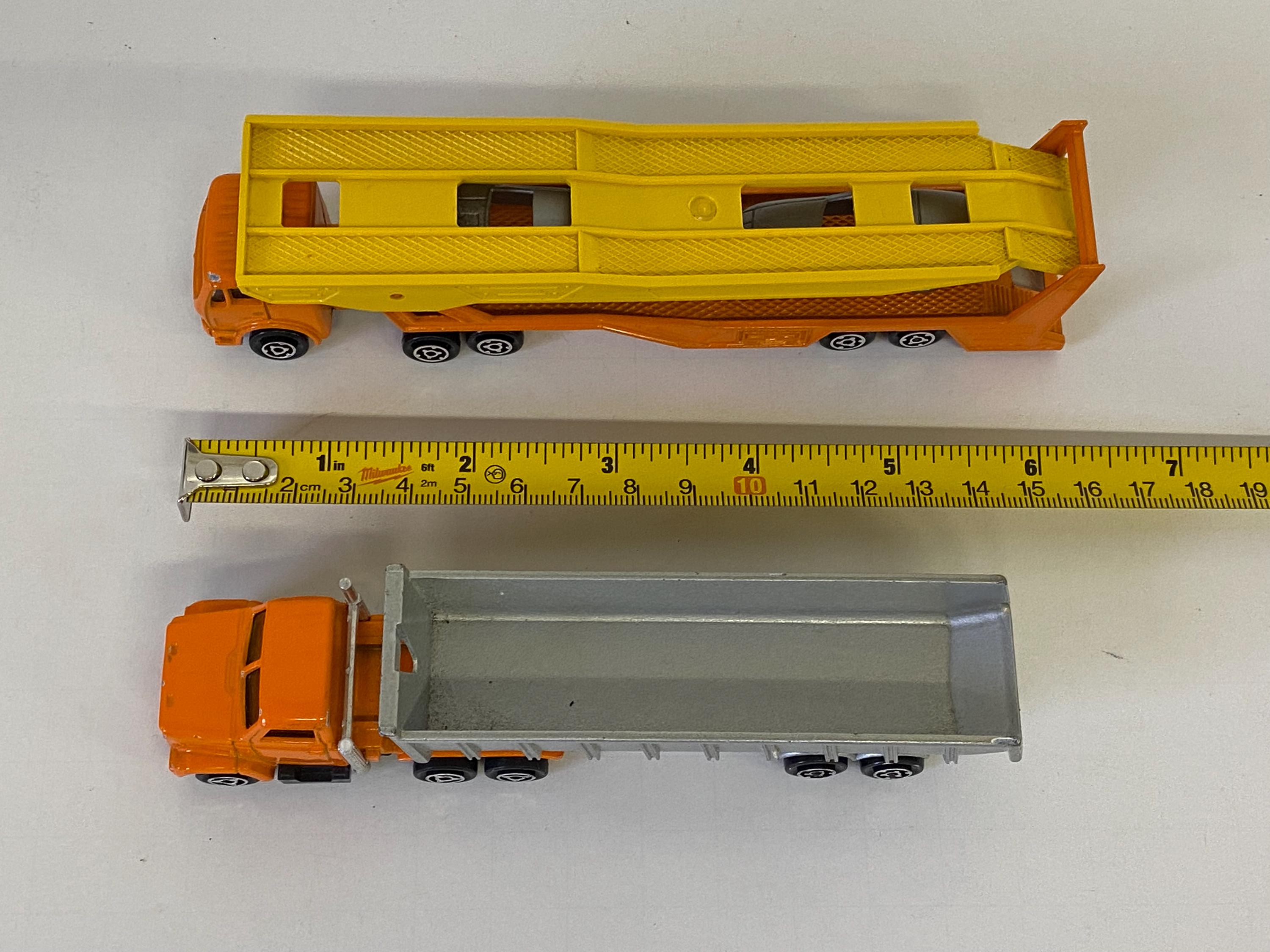 Majorette Mercedes Car Transporter Truck, Vintage Pressed Steel Toys ...
