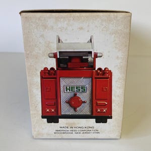 1986 Hess Red Fire Truck Bank, Vintage Piggy Bank Toy Truck - Etsy