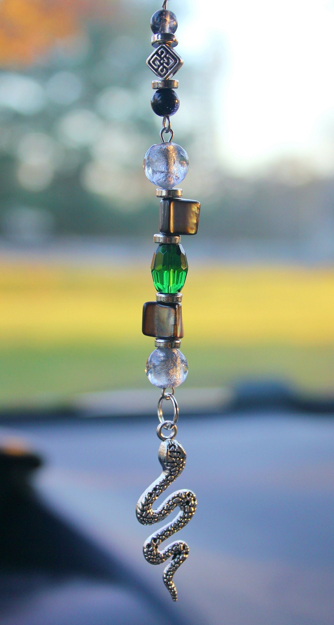 Snake Rear View Mirror Charm - Etsy