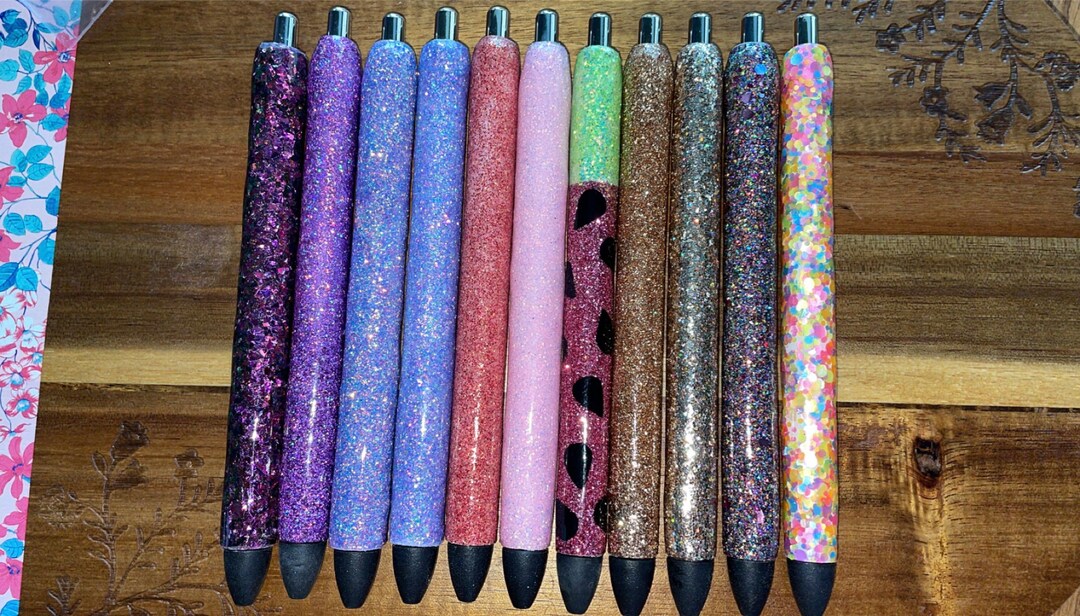 Inkjoy Custom Glitter Resin Pens - Etsy
