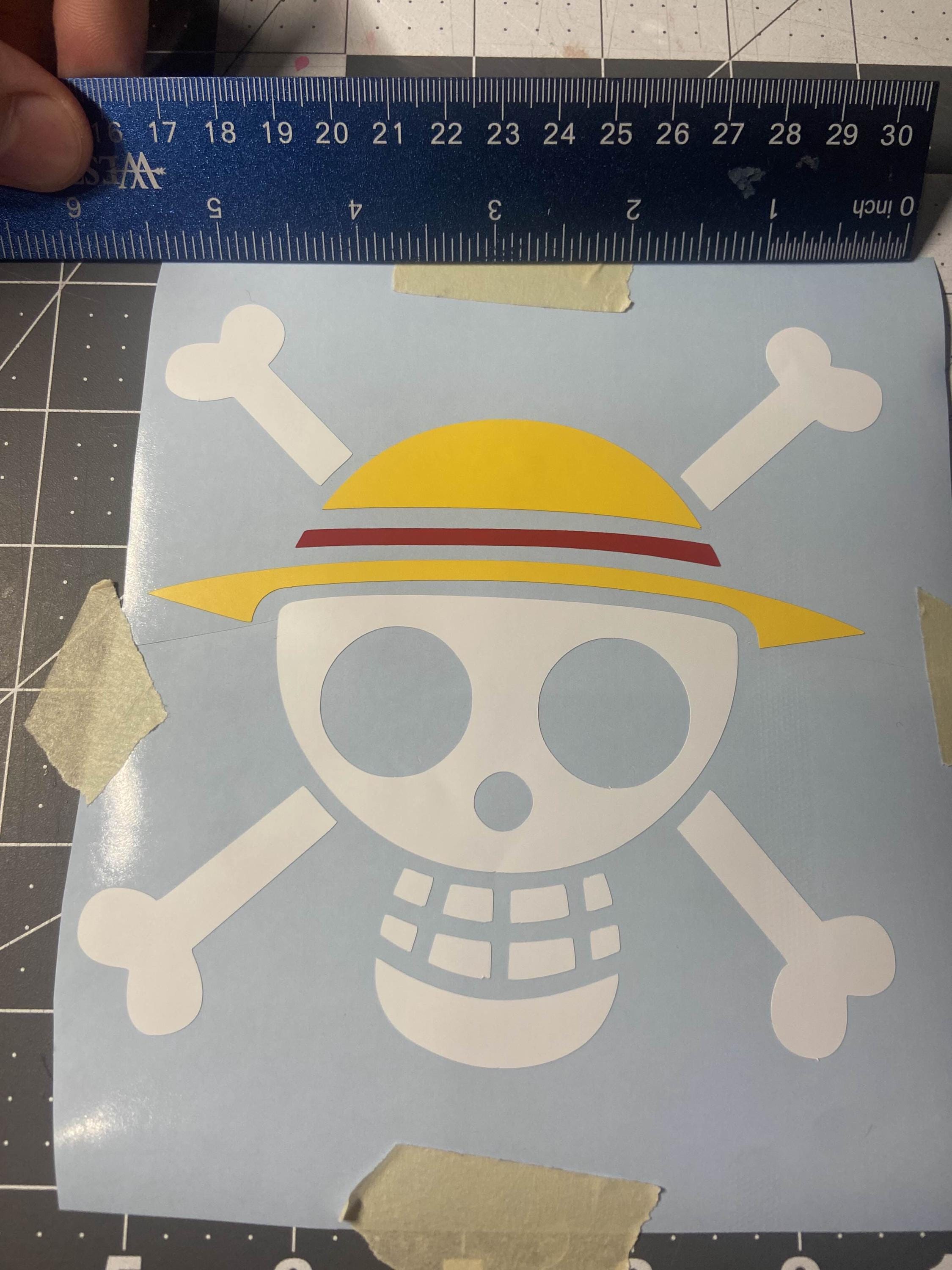 Strawhat Jolly Roger Vinyl Sticker, Decal, One Piece, Custom Anime - Etsy