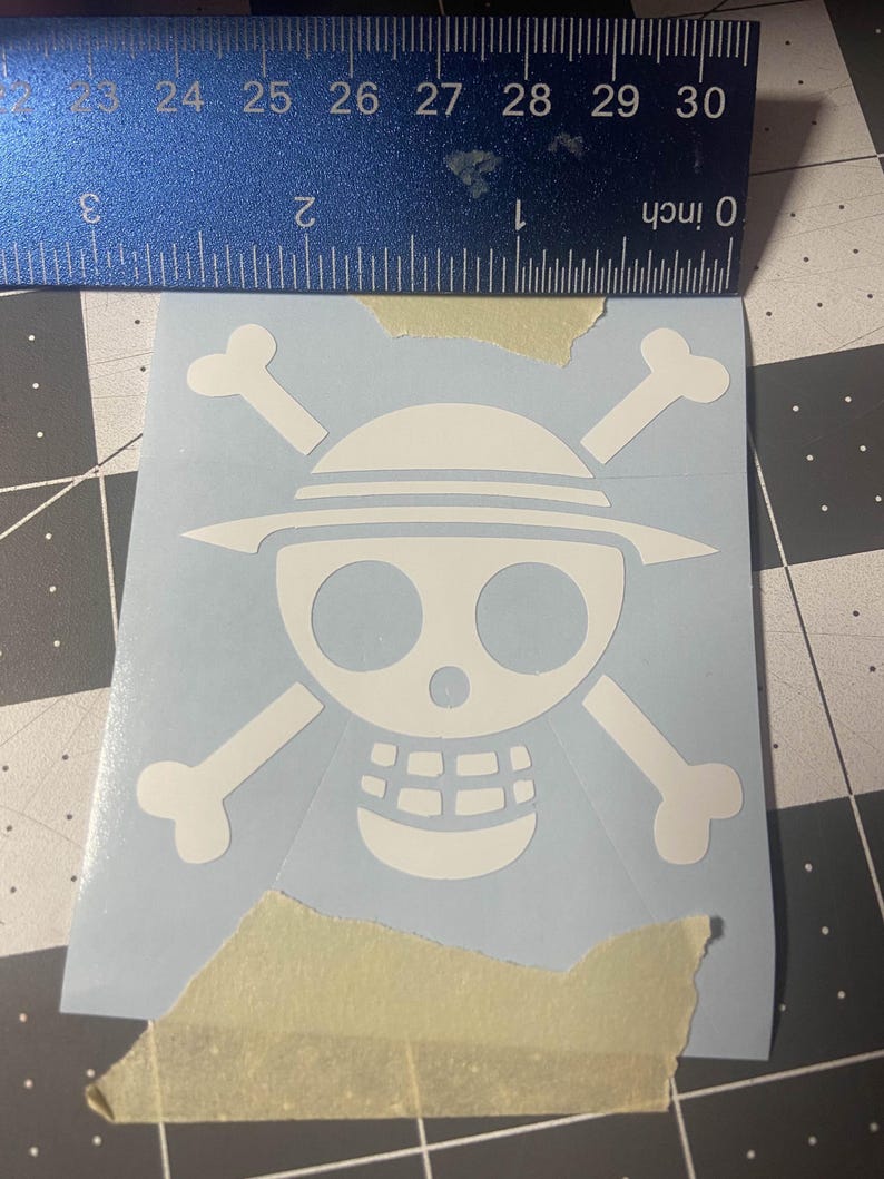 Strawhat Jolly Roger Vinyl Sticker, Decal, One Piece, Custom Anime - Etsy