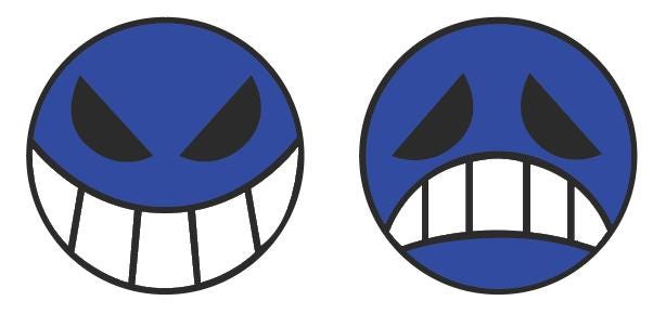 Ace Blue Faces Vinyl Sticker, Decal, One Piece, Custom Anime 2.5" - Etsy