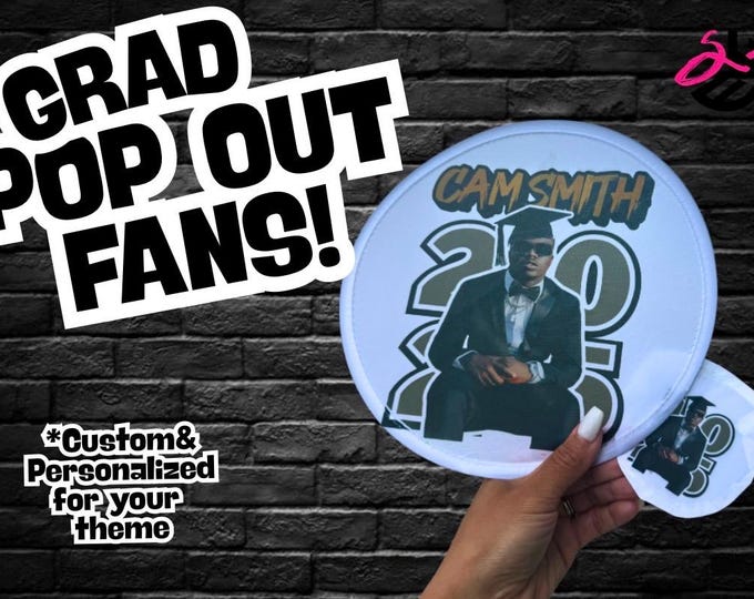 GRAD Pop Out Fans, Mother’s Day Fan, Photo Fans, Sports Fan, Football ...