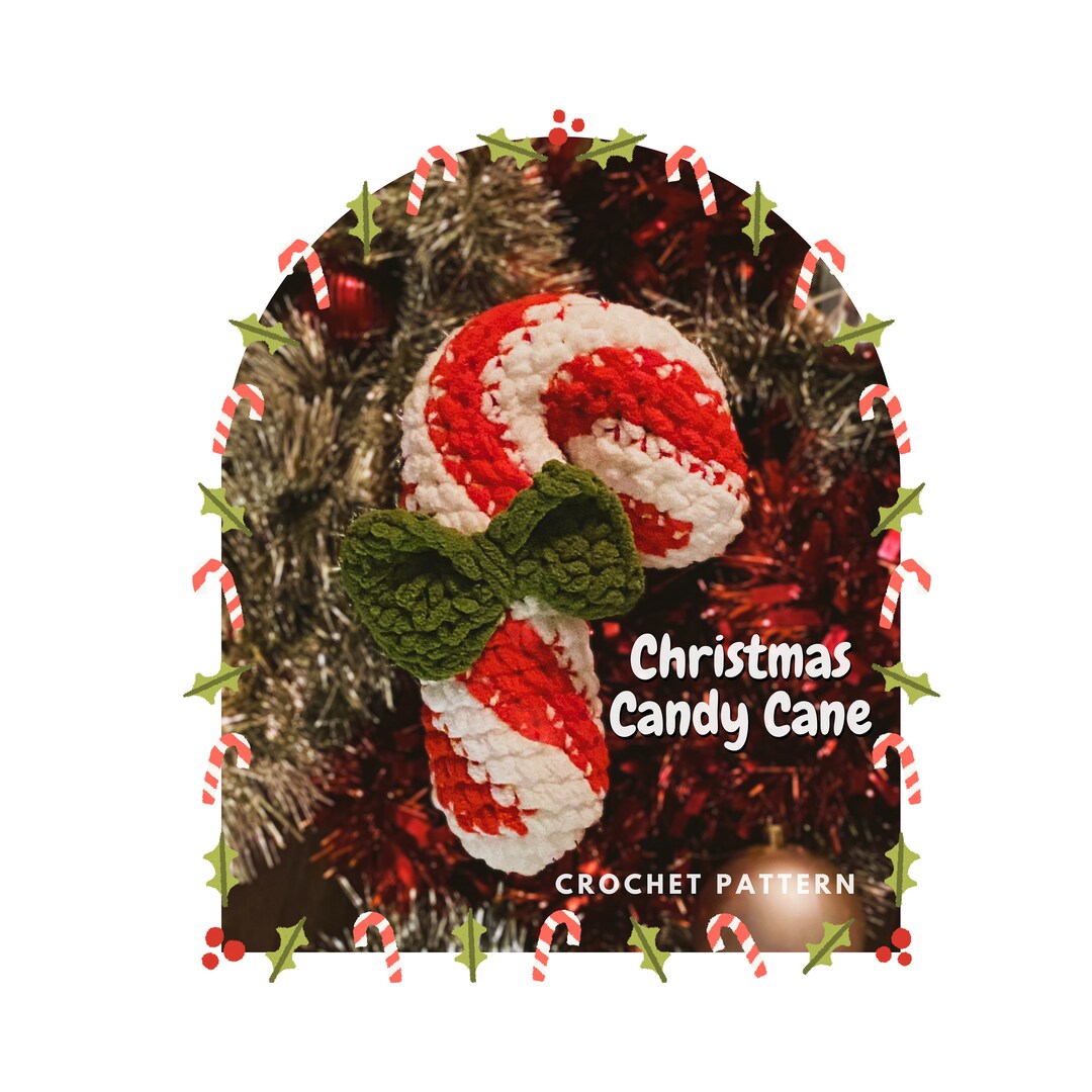 Christmas Candy Cane - CROCHET PATTERN - Etsy