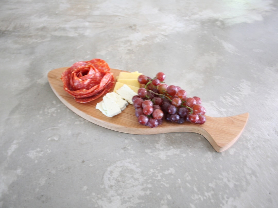 Fish Serving Tray, Charcuterie Board, Sushi Board, Natural Wood Board ...