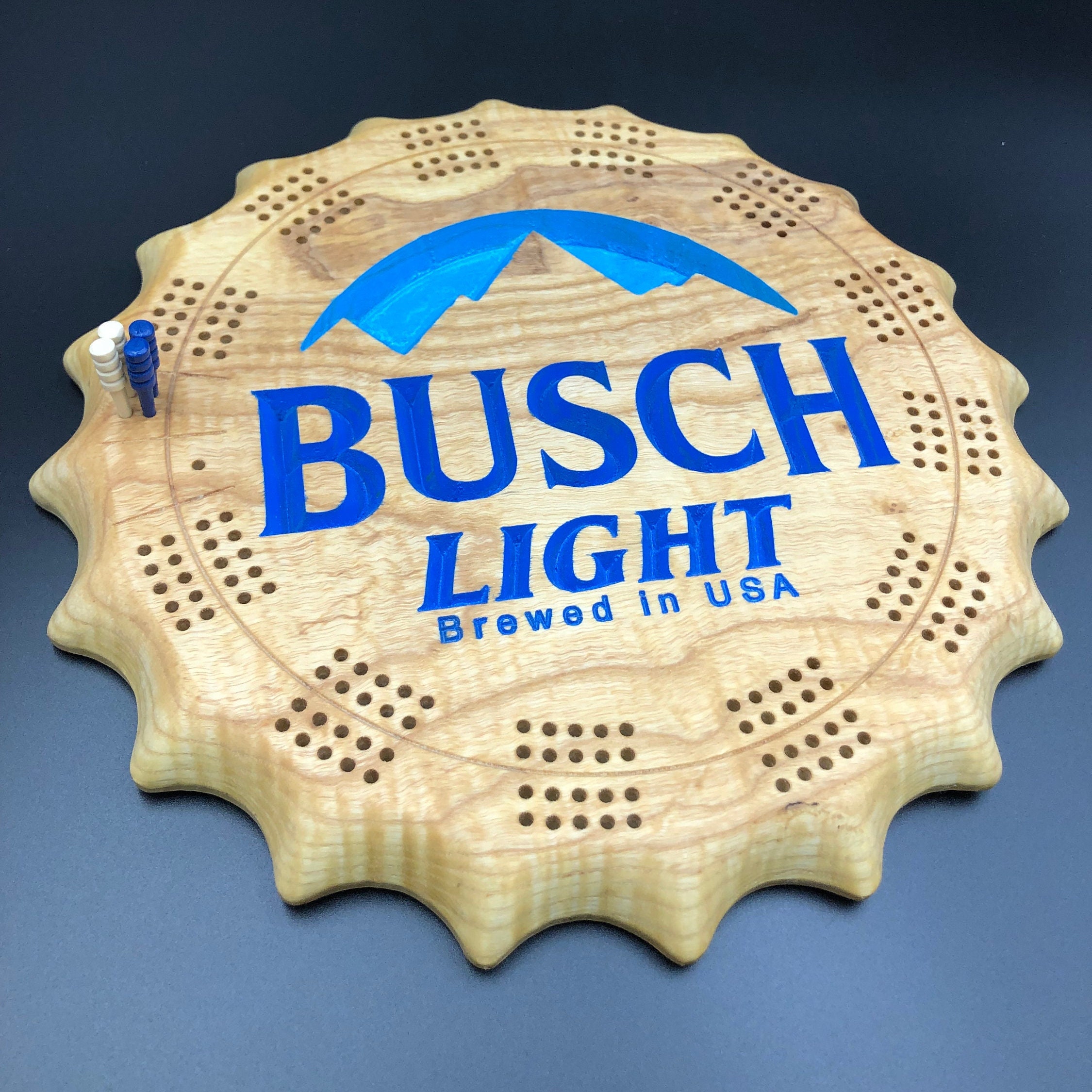 Beer Bottle Cap Cribbage Board - Etsy