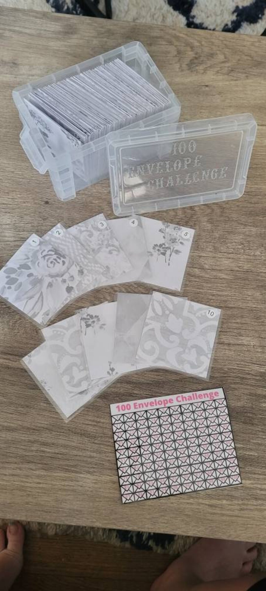 100 Envelope Challenge Boxes - Etsy