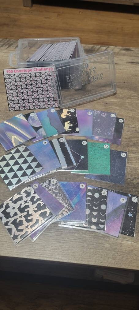 100 Envelope Challenge Boxes - Etsy