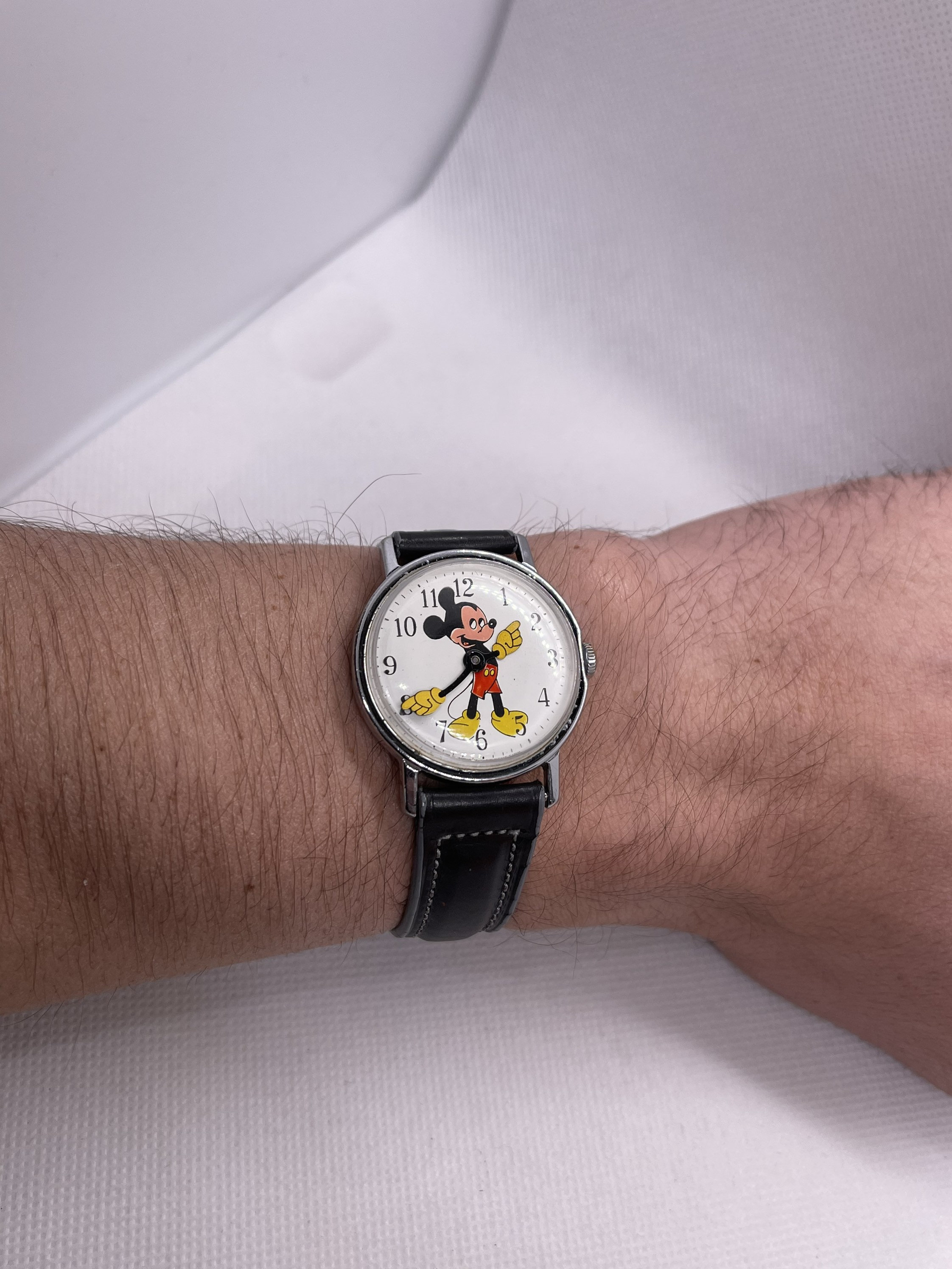 Vintage Disneys Mickey Mouse Wrist Watch 33mm Wide 39.5mm Lug - Etsy