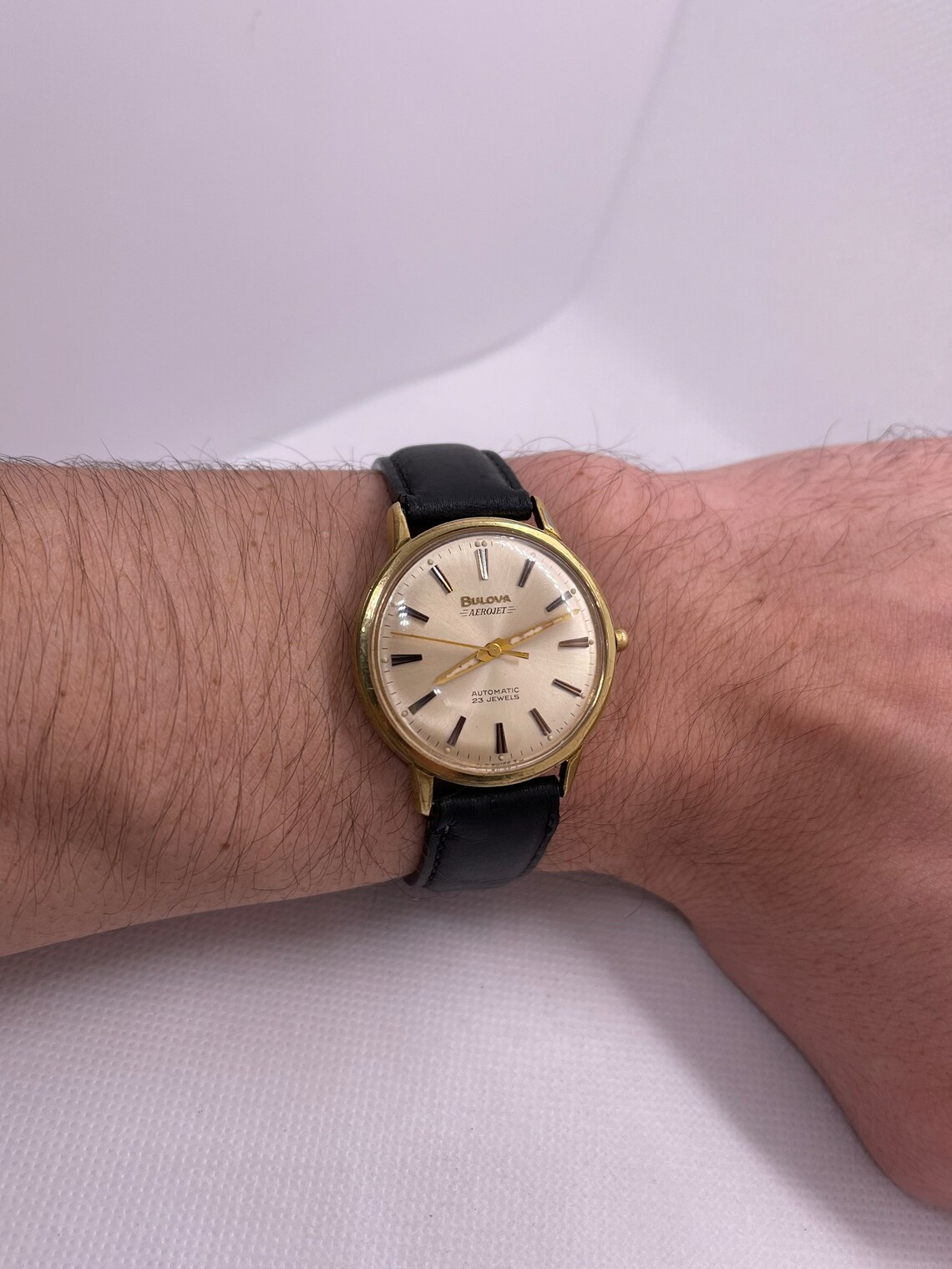Vintage Bulova Aerojet Automatic 23 Jewel 1968 Gold 34mm Wide - Etsy