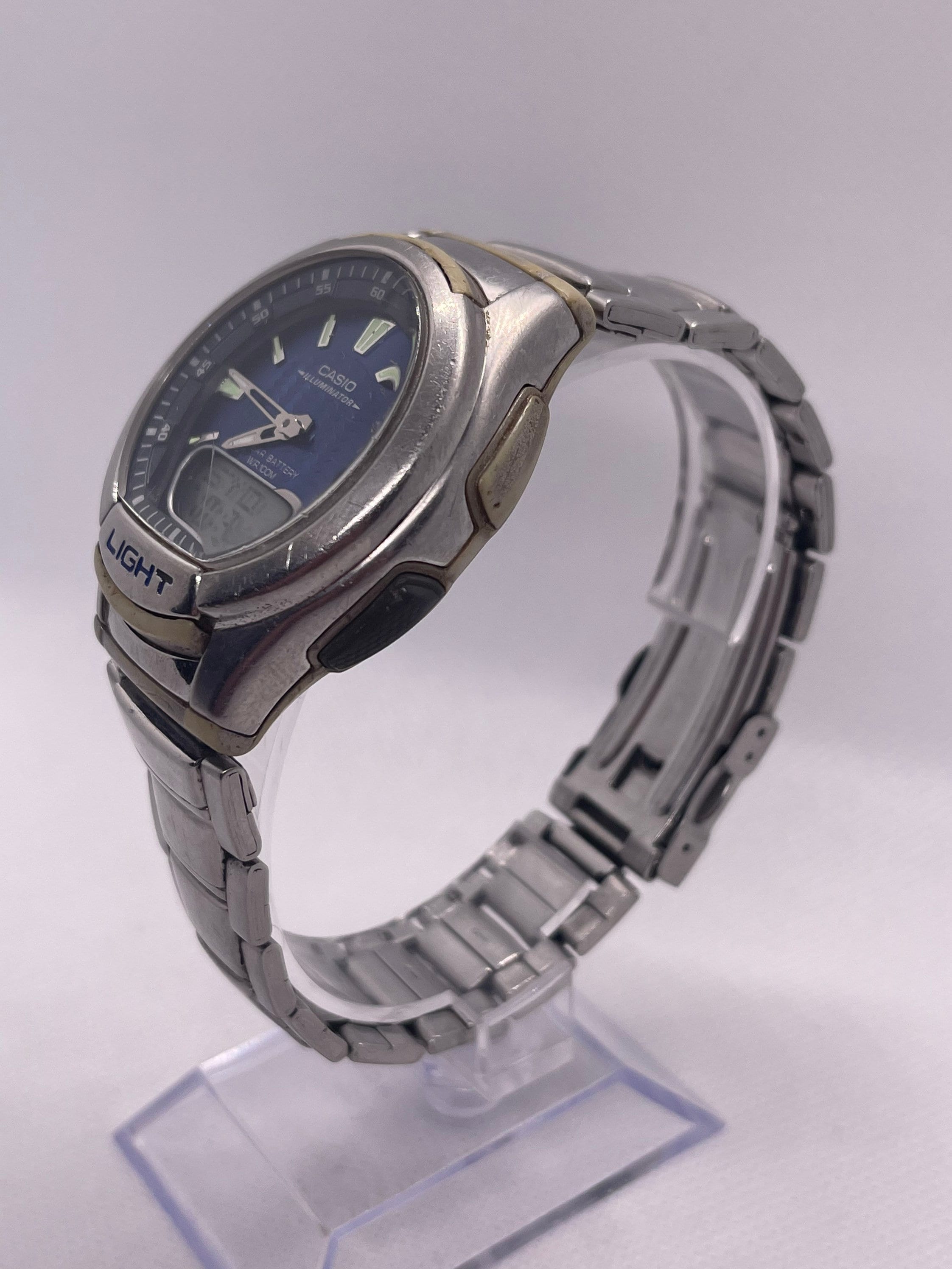 Vintage Casio Illuminator AQ-180W WR100M Digital/analog 34mm - Etsy