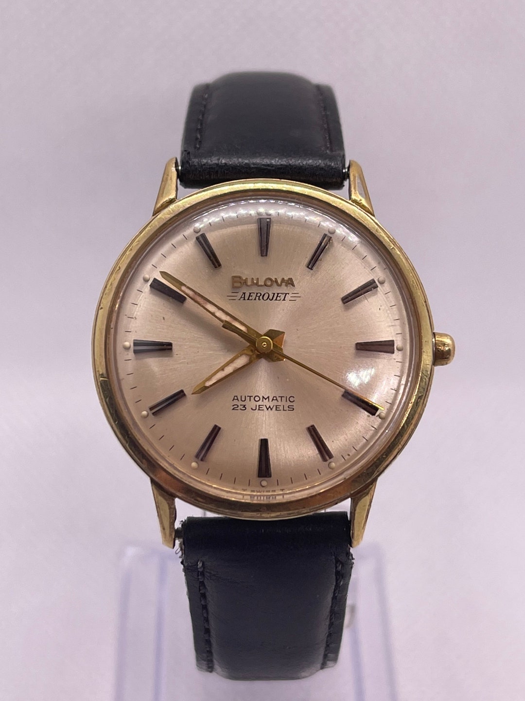 Vintage Bulova Aerojet Automatic 23 Jewel 1968 Gold 34mm Wide - Etsy