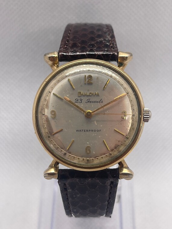 Vintage Bulova 23 Jewels 10K Gold Filled 32.5mm Wide … - Gem