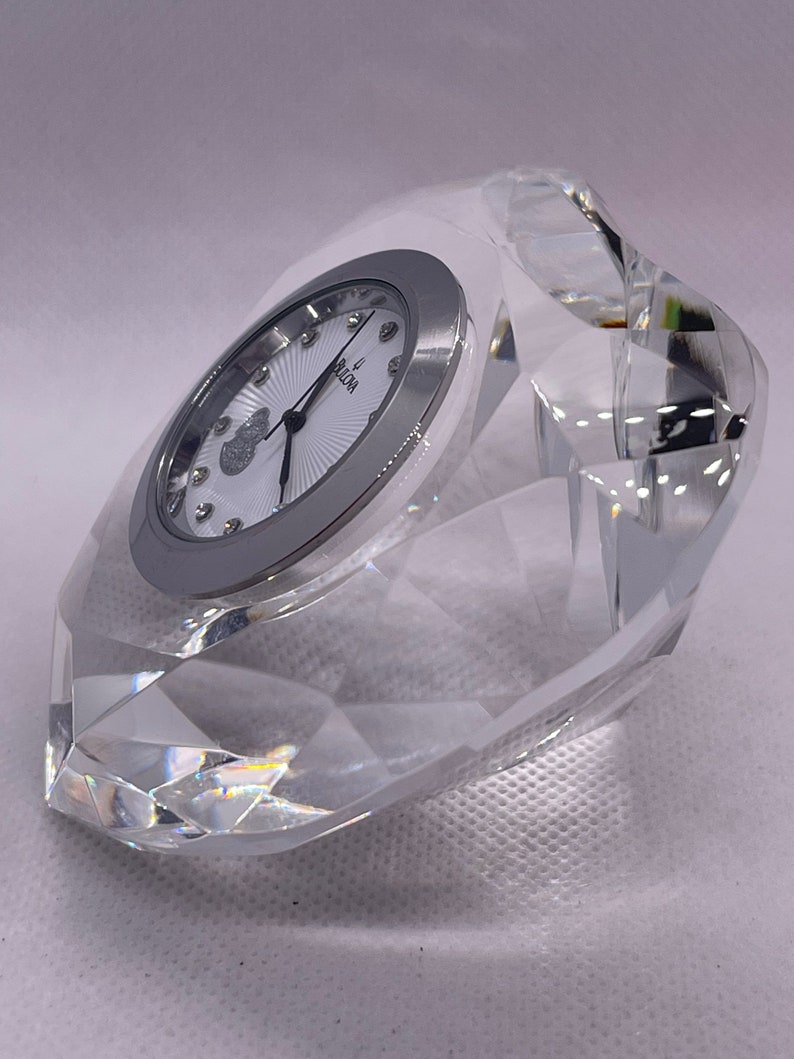 Vintage Bulova Quartz Desk Clock Starburst Design - Etsy