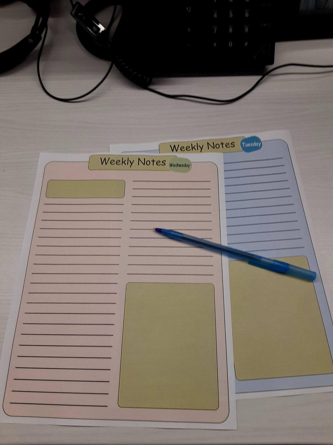 Weekly Notes for Each Day of the Week - Etsy