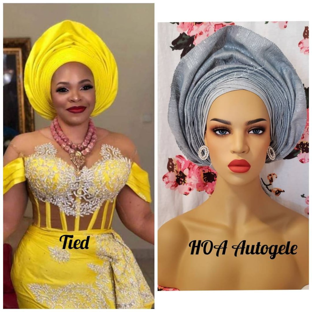 Autogele/pre-tied Gele/automatic Gele/rtw Gele/autogele Styles - Etsy