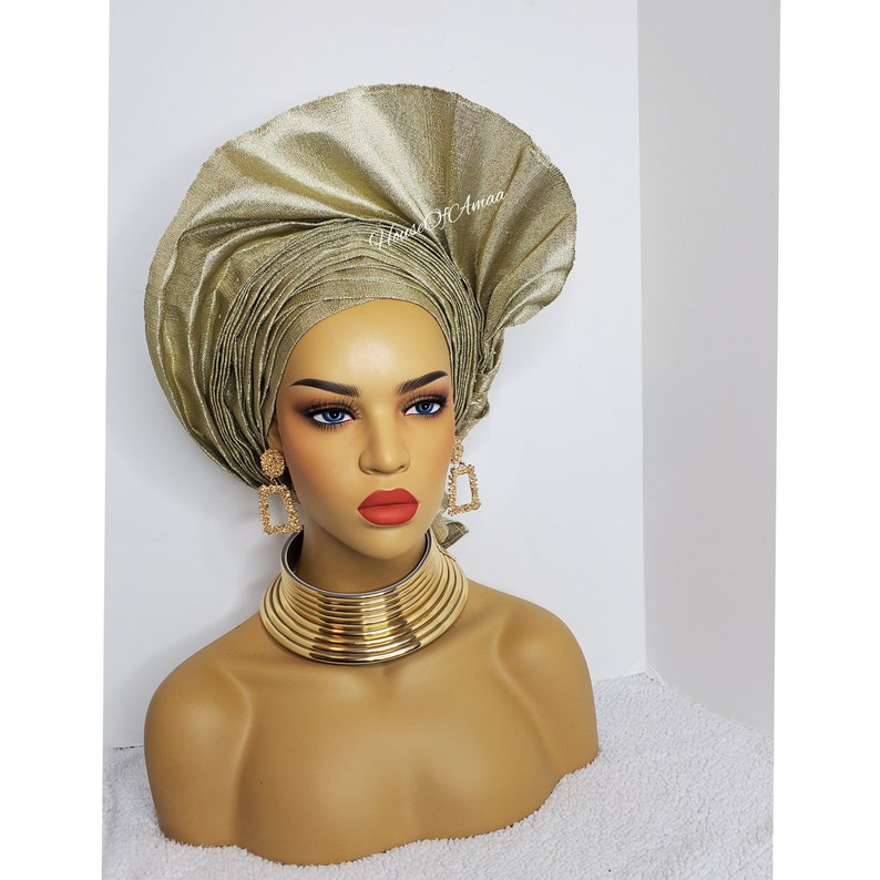 Autogele (pre-tied Gele) | Already Sewn Gele | Ready to Wear Gele | Aso ...