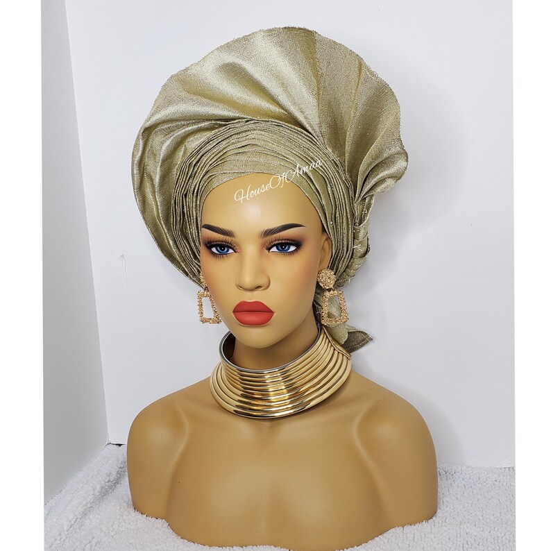 Autogele (pre-tied Gele) | Already Sewn Gele | Ready to Wear Gele | Aso ...