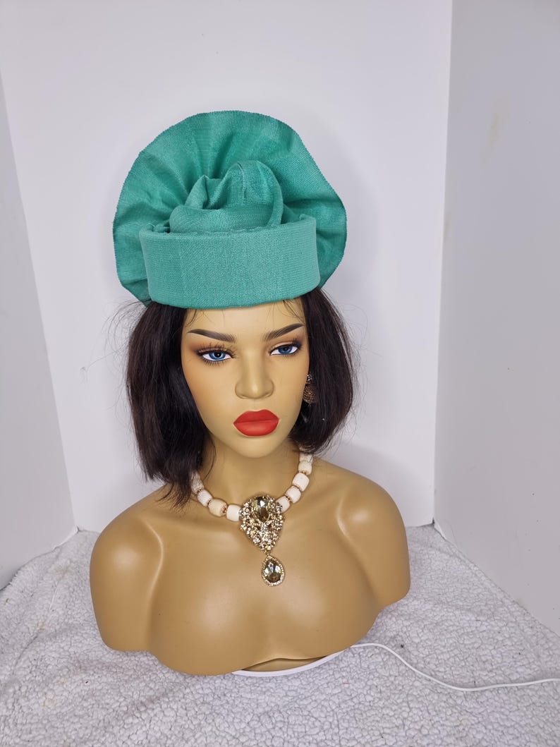 Zara Cap, Autogele, Already Sewn, Zara Cap With Asooke, Pre-tied ...