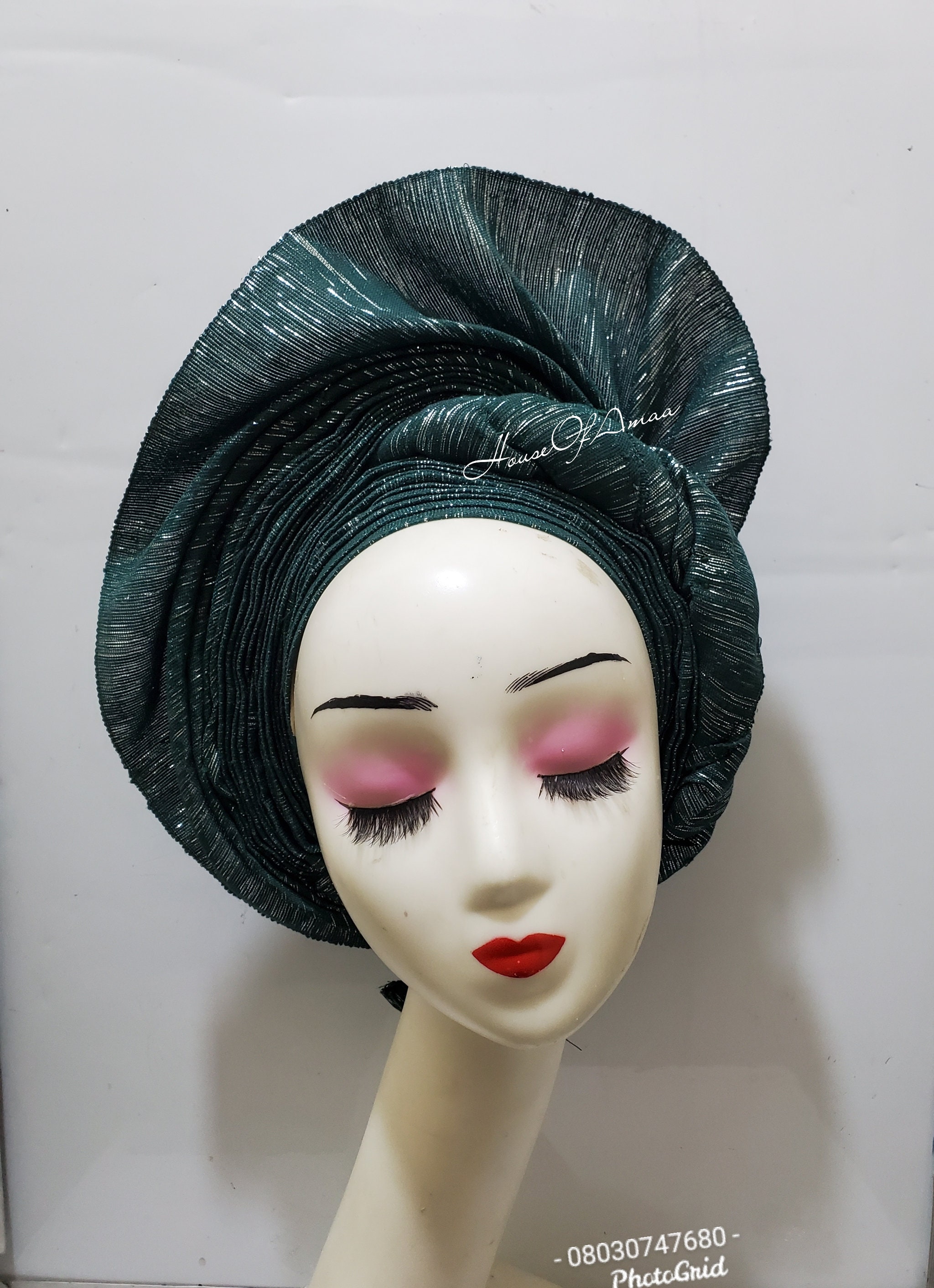 One Sided Fan and Twist Autogele/ Pretied - Etsy