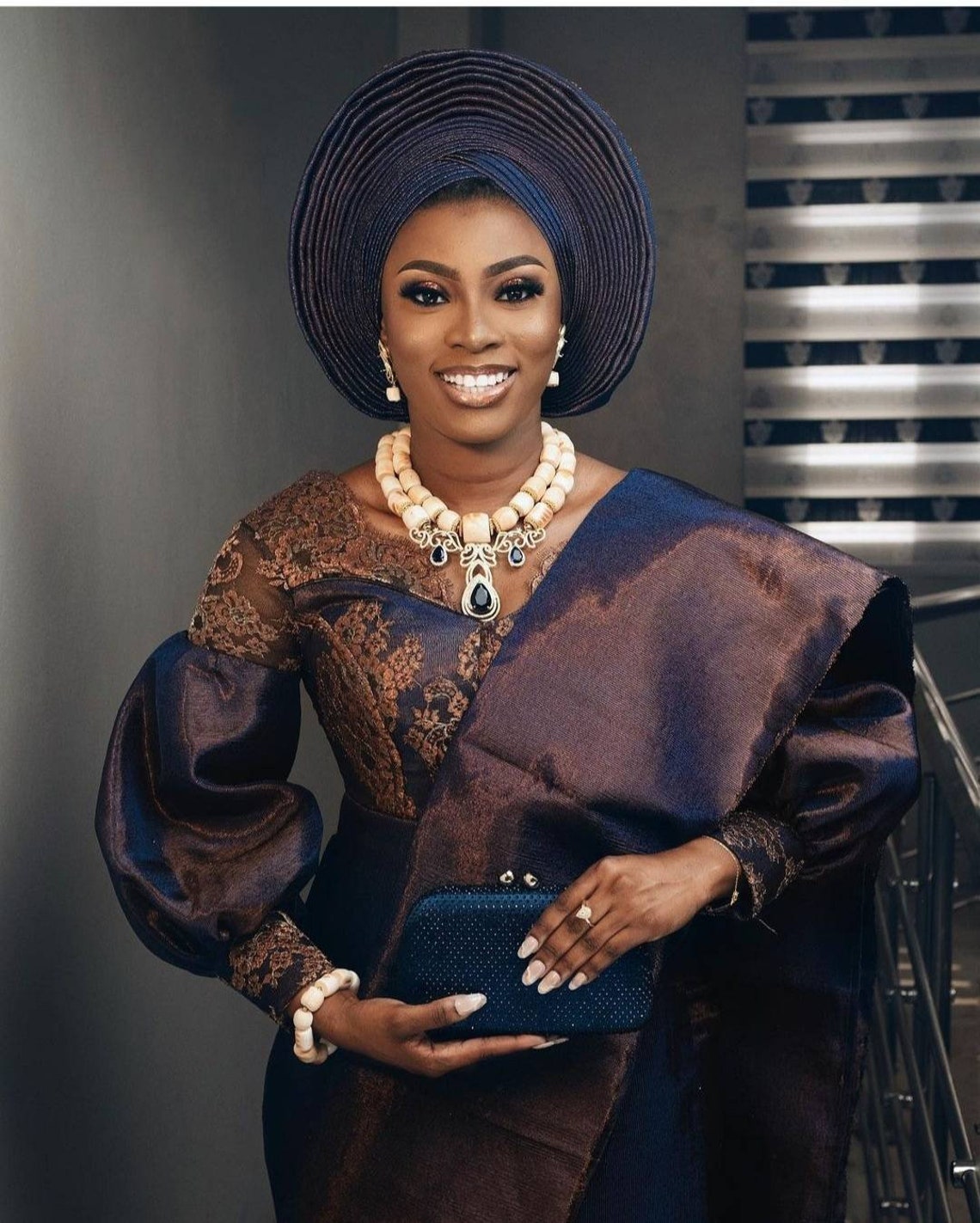 Beaded Jewelry Set/ Nigeria Coral Bead - Etsy