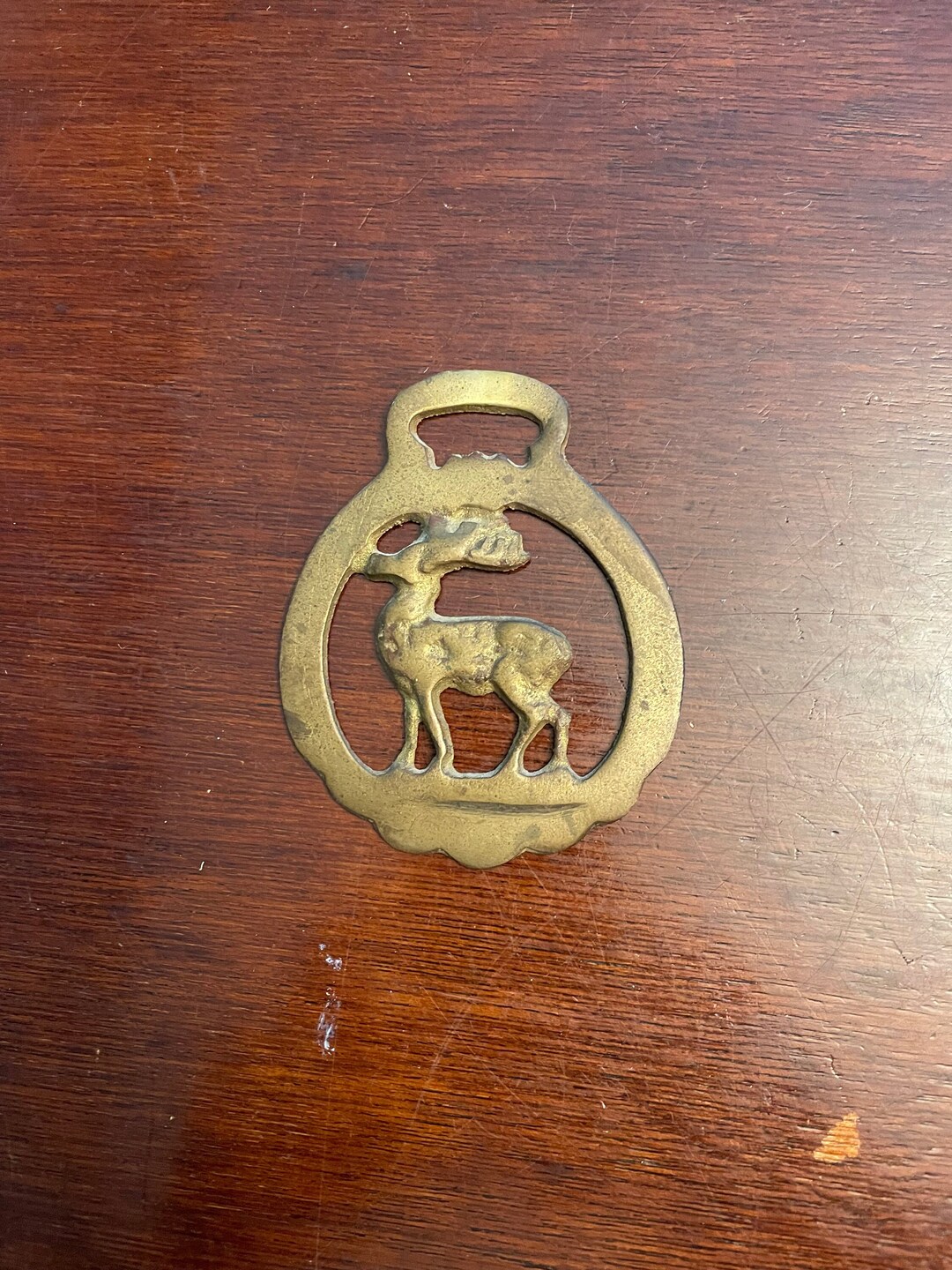 Vintage Brass Deer Stag Harness Medallion Bottle Opener - Etsy