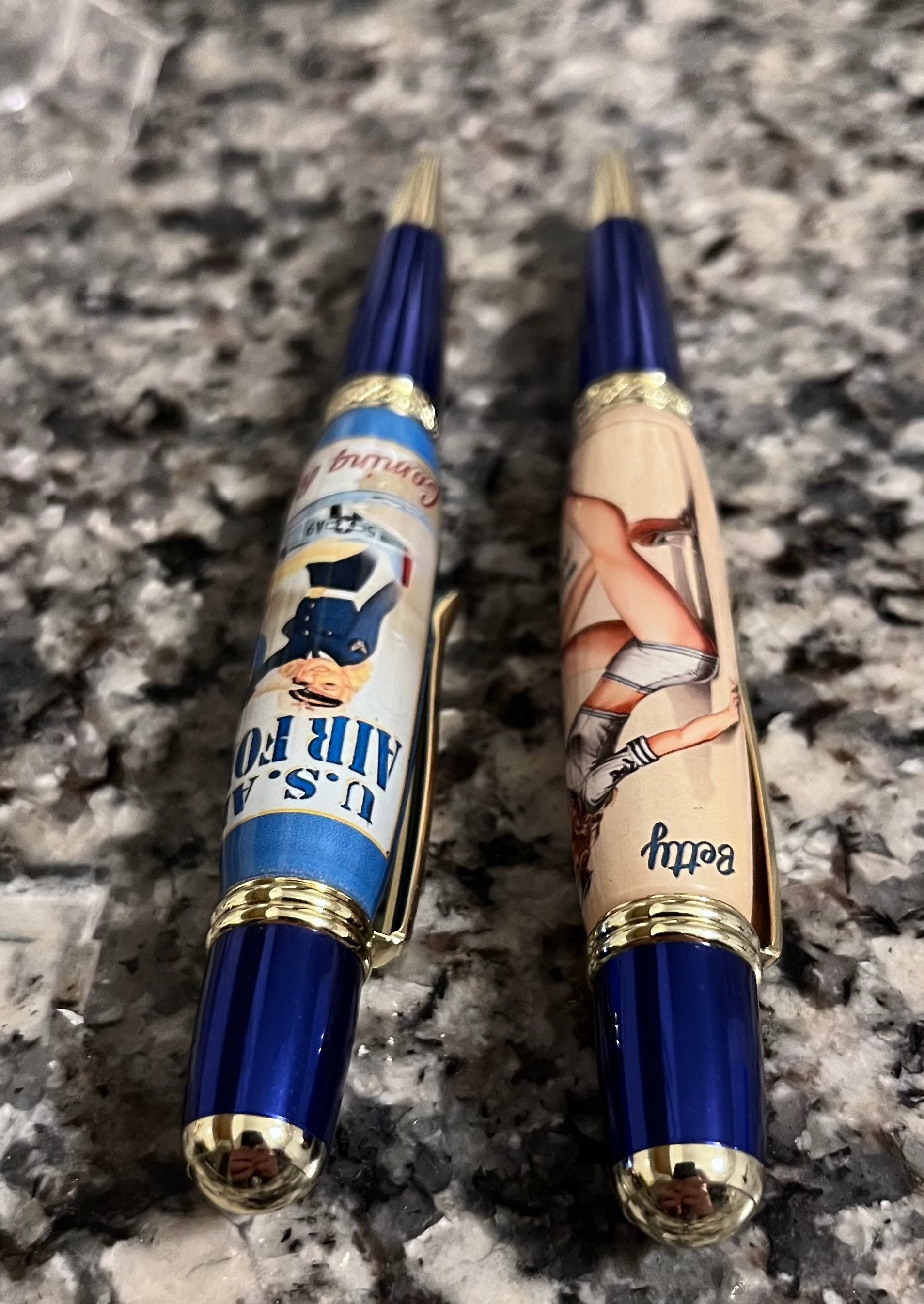 Handcrafted 1950s Style Pin-up Girl Twist Pen - Etsy