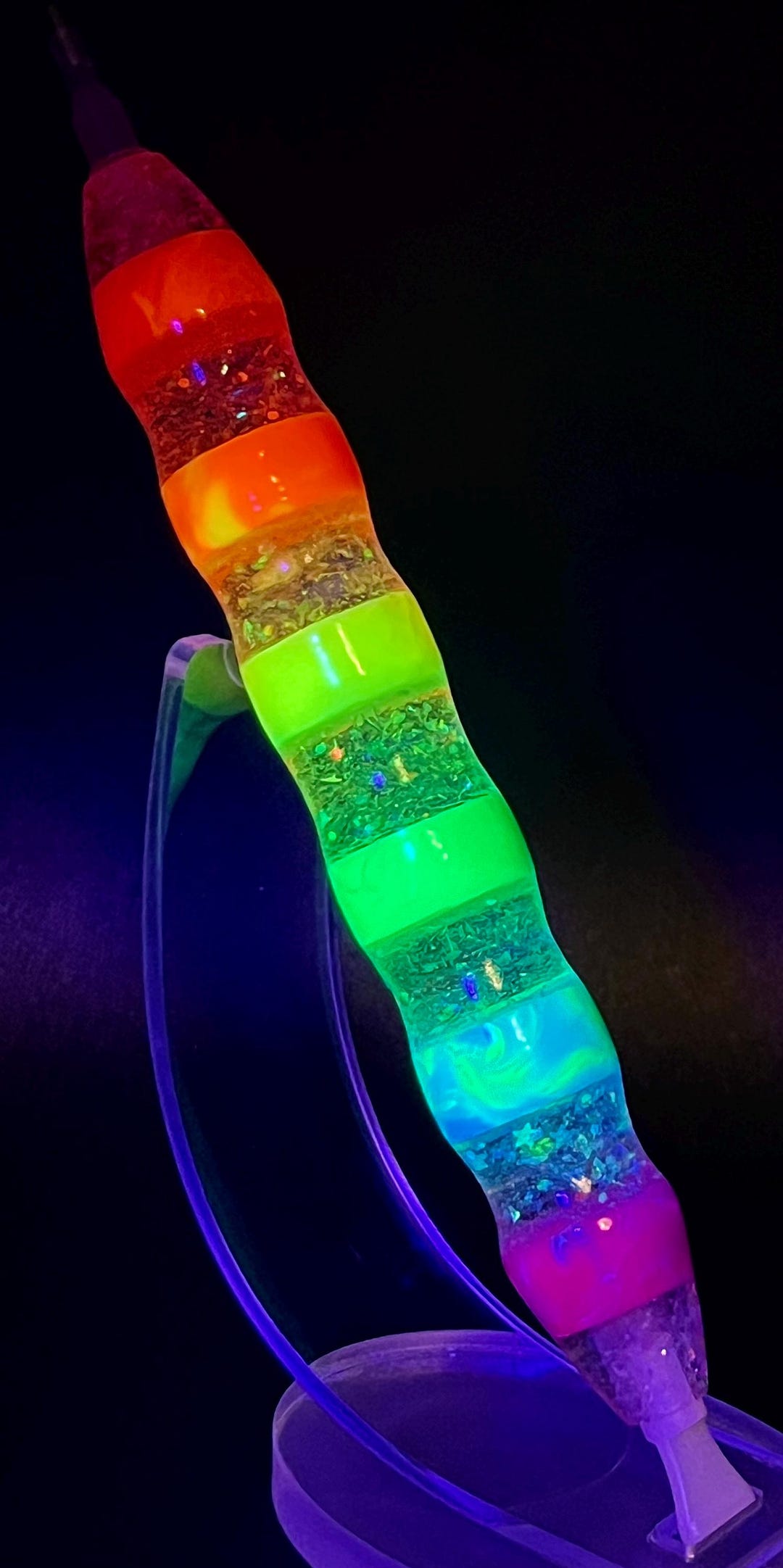 Rainbow Stripes - Clear Diamond Painting Pen With Segmented Rainbow ...