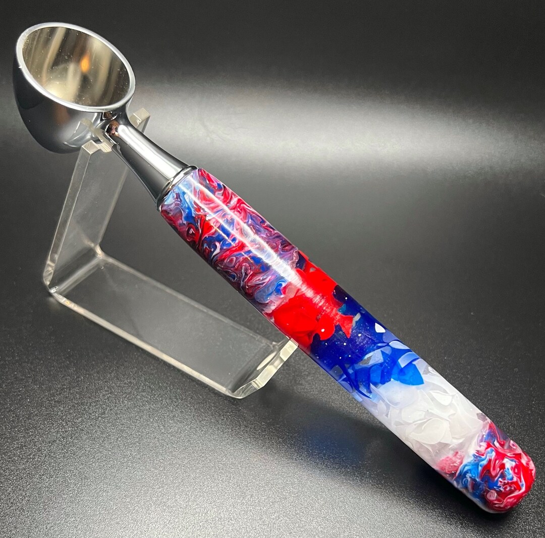 Ribbons - Epoxy Swirl and Ribbons Coffee Scoop/tablespoon - Etsy