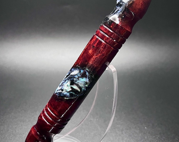 Hybrid Manzanita & Abalone Epoxy Swirl Hybrid Diamond Painting Pen ...