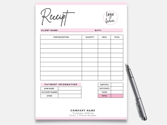 Printable Receipt Forms Sales Receipt Template To Print | Lighthouse