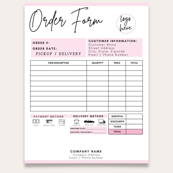 Custom Order Form - Etsy