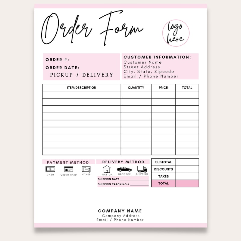 Custom Order Form - Etsy