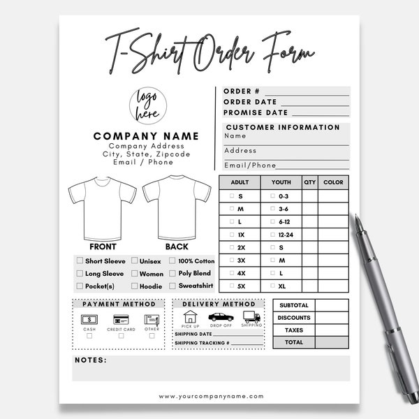 Custom Order Form - Etsy