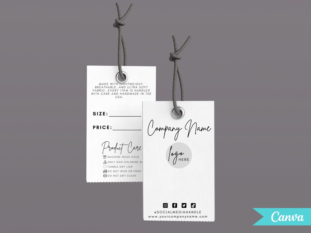 Price Tag Template, Product Tags, Fashion Labels, Hang Tag Template ...
