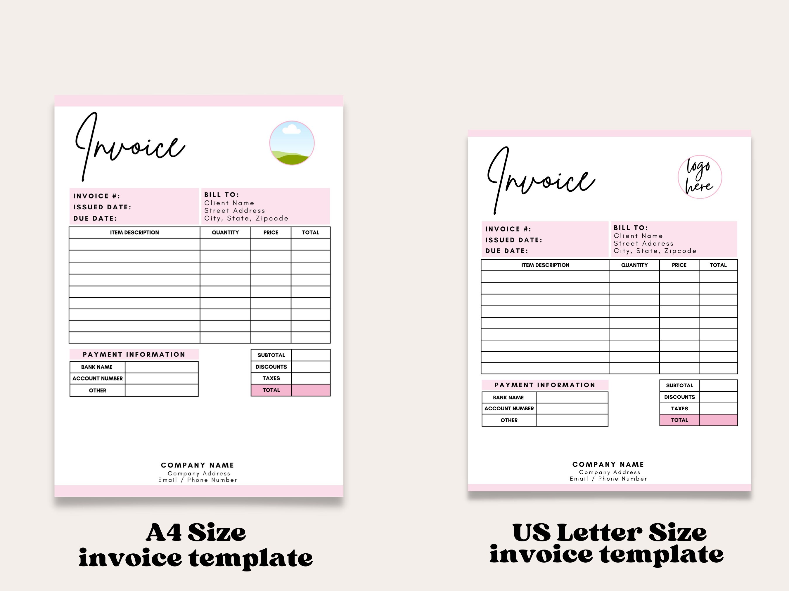 Invoice Template, Invoice Template for Small Business, Invoice Template ...