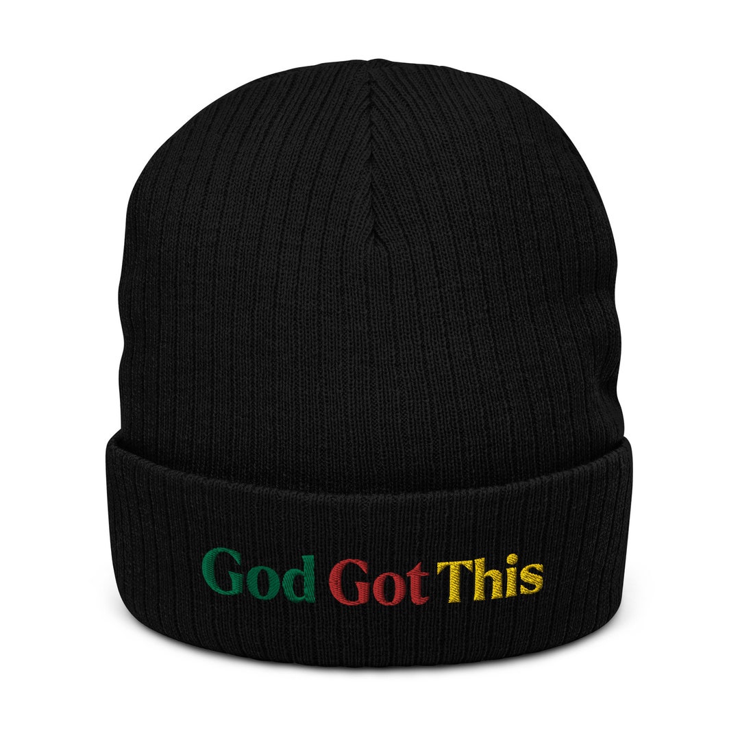 God Got This Ribbed Knit Beanie - Etsy