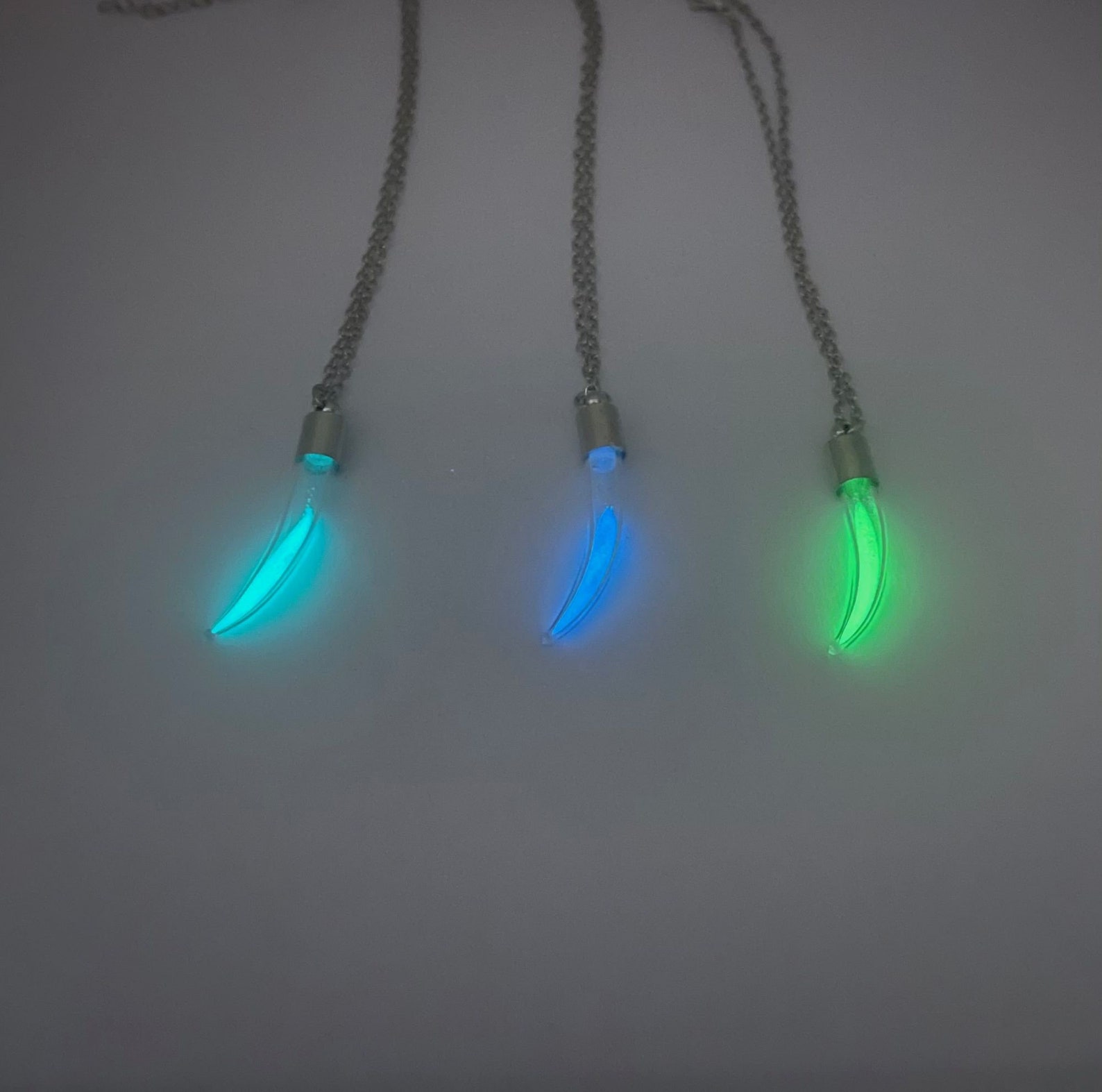 Glow in the Dark Necklace Glow in the Dark Material Glowing - Etsy