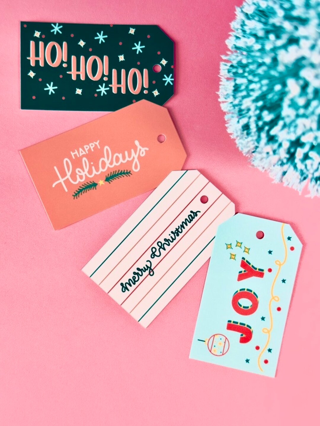 Christmas Gift Tags for Presents Holiday Hanging Tag for Gift Wrap Tag ...