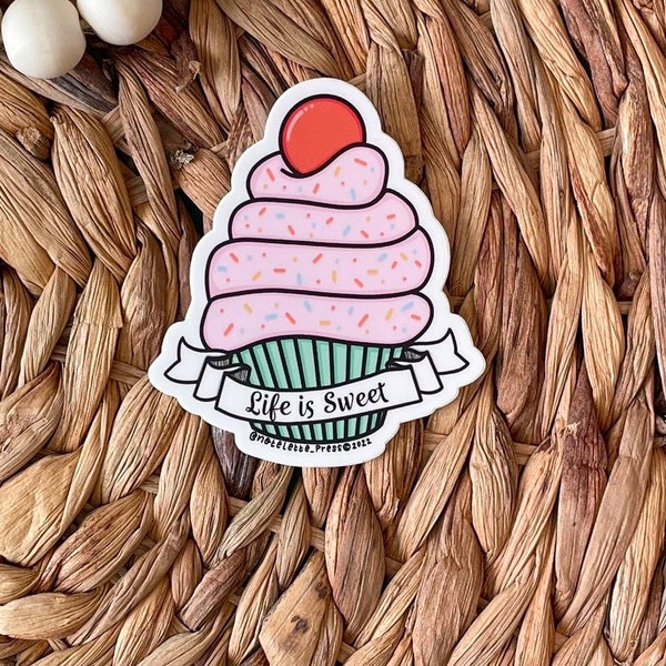 Cupcake Vinyl Decal - Etsy