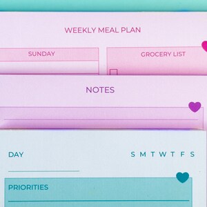 Note Pad for Meal Plan Grocery List for Meal Prep Organization Grocery ...