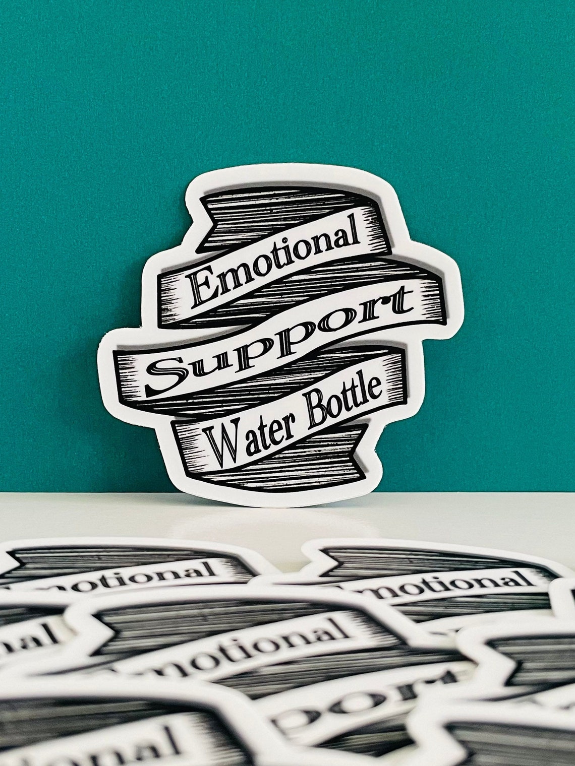 Emotional Support Water Bottle Sticker for Hydroflask | Etsy