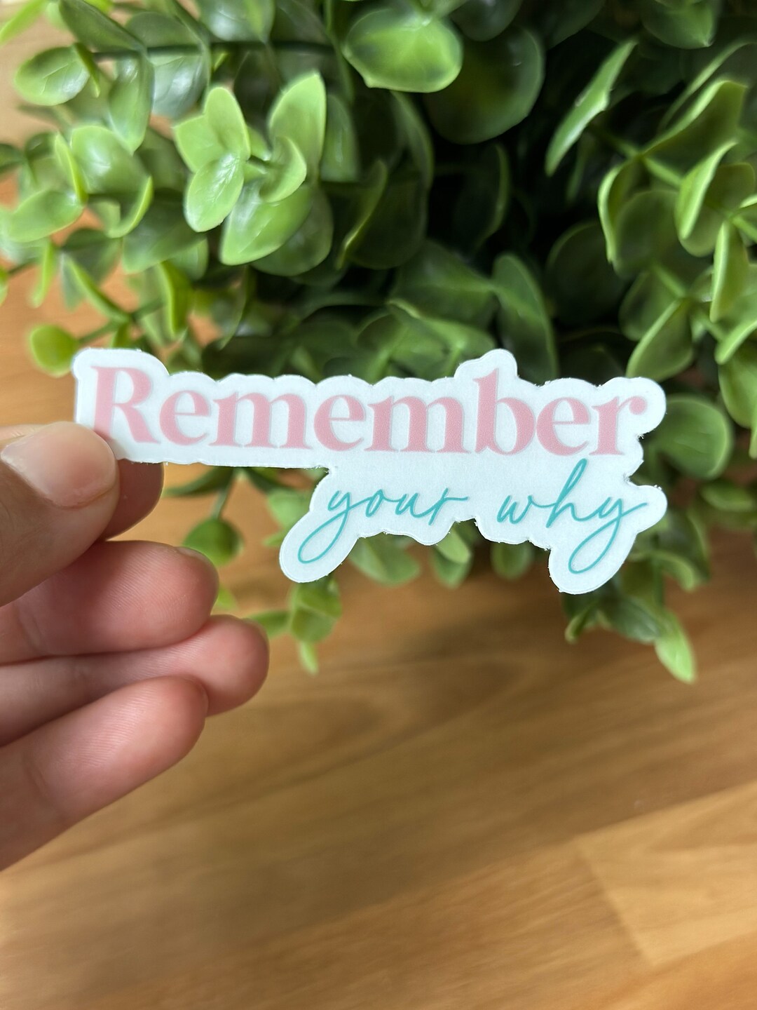 Remember Your Why Sticker Clear Cute Laptop Sticker Motivational Decal ...