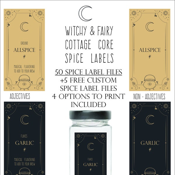 Spice Label - Etsy