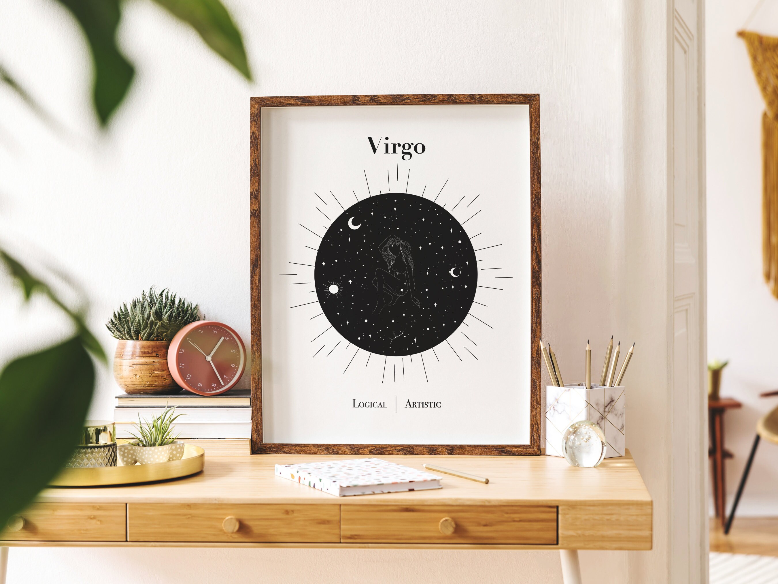 Virgo Zodiac Sign Digital Poster Print - Etsy