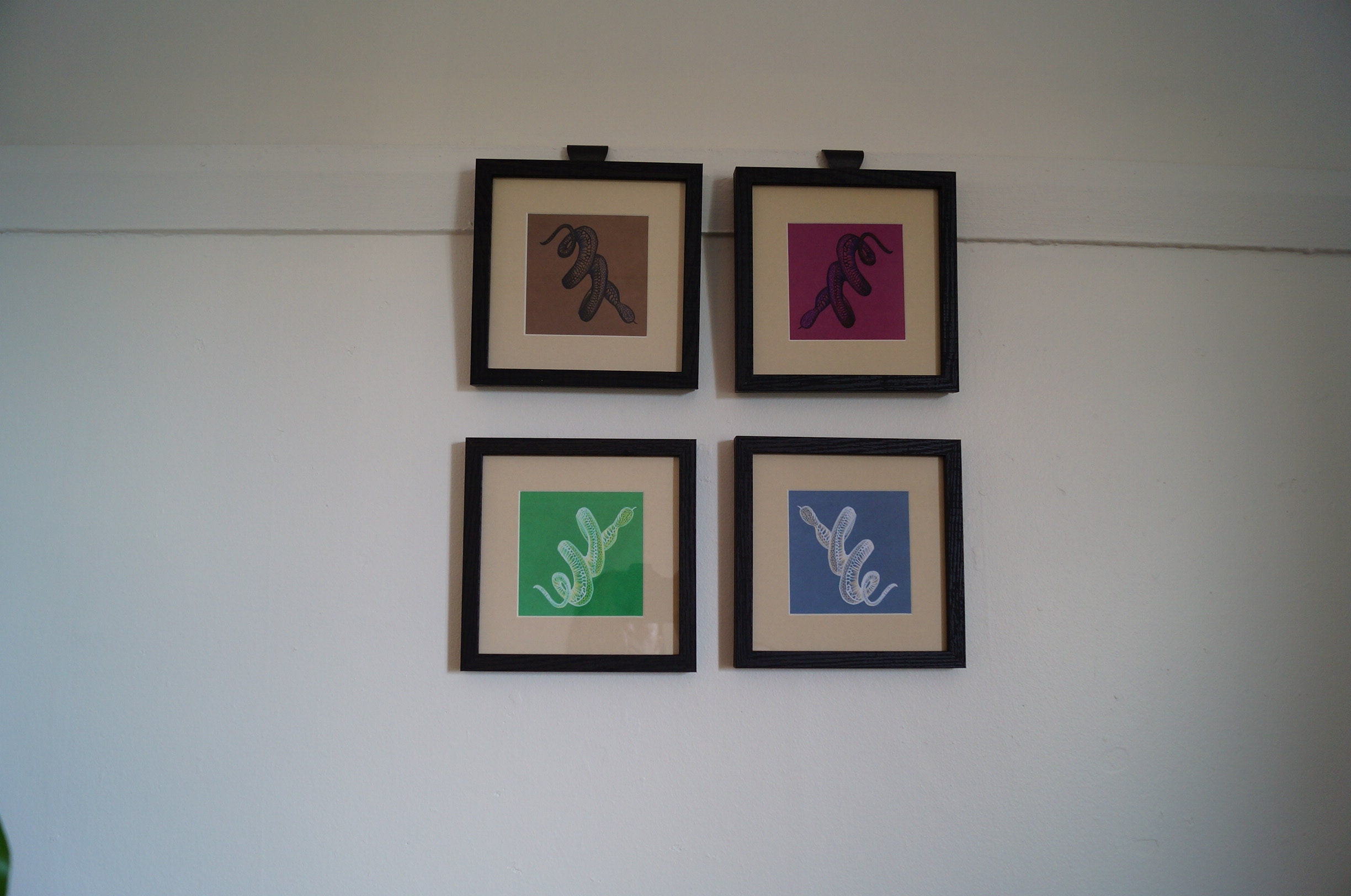 Snake, Ink Drawing, 4x4inch, Printable, Frameable, Alternative, Tattoo ...