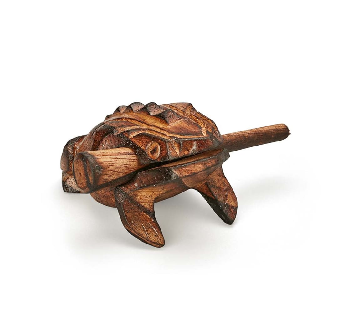 Musical Wooden Frog | Handmade Natural Instrument for Kids and ...